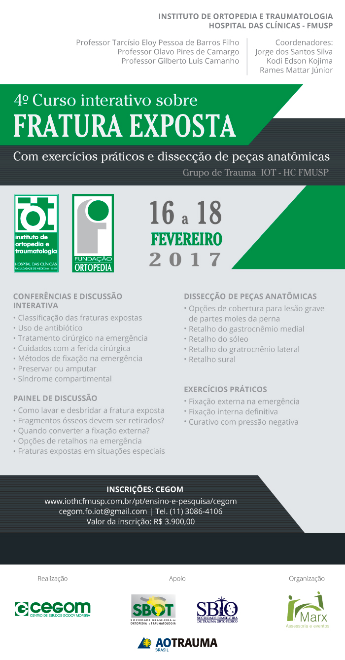 4º Curso Interativo sobre fratura exposta - IOT - Instituto de ...
